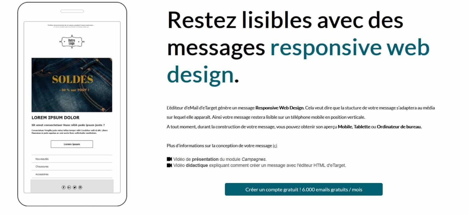 Avis eTarget: Test complet du Logiciel Emailing