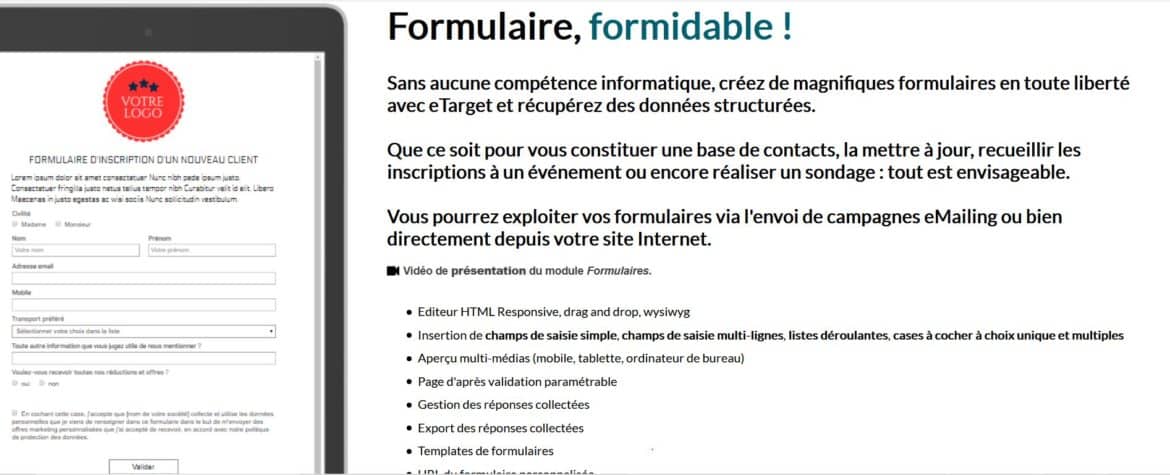 Avis eTarget: Test complet du Logiciel Emailing