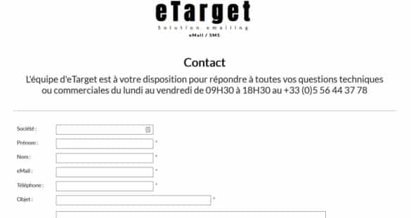 Avis eTarget: Test complet du Logiciel Emailing